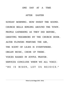 After Easter – Jack Briggs (1933-2016)