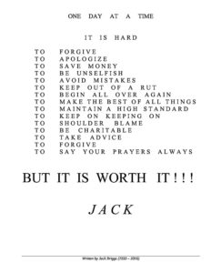 It Is Hard – Jack Briggs (1933-2016)