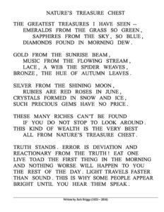 Nature’s Treasure Chest – Jack Briggs (1933-2016)