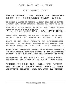 Ordinary Life – Jack Briggs (1933-2016)